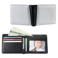 China Personalized Mens Bifold Wallet Pu Leather Blank Sublimation Wallets for sale