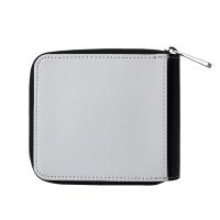 China Sublimation Mens Wallet Custom Blanks Leather Compact Zip Around Wallet for sale