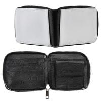 China Sublimation Mens Wallet Custom Blanks Leather Compact Zip Around Wallet for sale