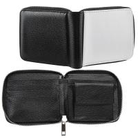 China Sublimation Mens Wallet Custom Blanks Leather Compact Zip Around Wallet for sale