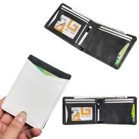 China Mens Bifold Wallet Personalized Multiple Card Slots Sublimation Wallet Blanks for sale