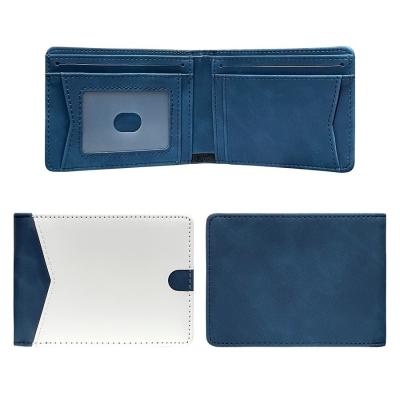 China Mens Bifold Wallet Personalized Multiple Card Slots Sublimation Wallet Blanks for sale