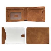 China Mens Bifold Wallet Personalized Multiple Card Slots Sublimation Wallet Blanks for sale