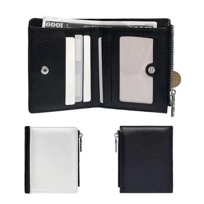 China Printable Blank Sublimation Mens Wallet Personalized Bifold Leather Wallet for sale