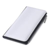 China PU Leather Blank Sublimation Wallet Credit Card Holder Purse Ladies Bag With Zipper Women'S Wallets for sale