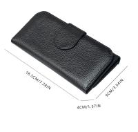 China Custom Blank Sublimation Leather Trifold Wallet for sale