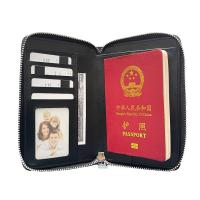 China Sublimation Leather Travel Passport Wallet Fashion Men Women Customized Passport Holder Wallet for sale