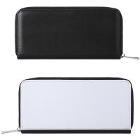 China Custom Continental Leather Sublimation Women'S Zip Around Wallet With Card Slots For DIY Photos Printing for sale