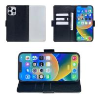 China Custom Sublimation Flip Leather Case With Card Holder For Apple for sale