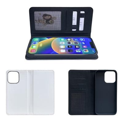 China Double Sided Sublimation Flip Pu Leather Phone Cases For Iphone 15 16 14 13 for sale
