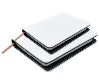 China Double Sided Sublimation Leather Detachable Binder Notebook A5 A6 Sublimation Notebook Covers Blanks for sale