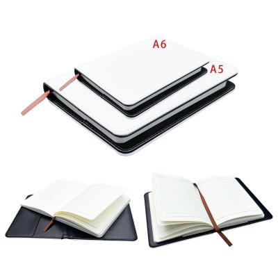 China Double Sided Sublimation Leather Detachable Binder Notebook A5 A6 Sublimation Notebook Covers Blanks for sale
