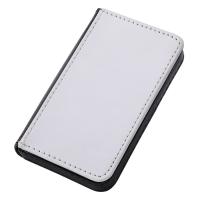 China Blank Leather Sublimation Business Card Holder Custom Photo Printing Namecard Case for sale