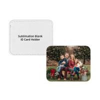 China Custom Leather Cardholder Sublimation Leather ID Credit Card Holder for sale