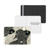 China Custom Full Image Printing Colorful Sublimation Blank Leather Passport Cover And ID Card Holder for sale