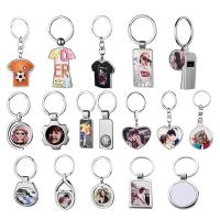 China Simple Valentine's Day Gift Customized Double Sided Sublimation Blank Heart Shape Keychain Pendant for sale