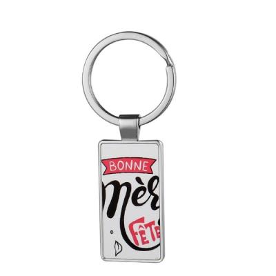 China Metal Sublimation Blank Keychains Promotional Items With Logo Personalized Keychains for sale