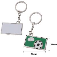 China Printable Metal Sublimation Keychain Diy Key Ring Holder Various Shapes Of Sublimation Keychain Blanks for sale