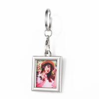 China DIY Keyring Personalized Sublimation Photo Frame Keyring Printable Keychains for sale