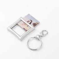 China DIY Keyring Personalized Sublimation Photo Frame Keyring Printable Keychains for sale