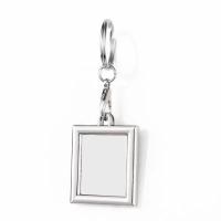 China DIY Keyring Personalized Sublimation Photo Frame Keyring Printable Keychains for sale
