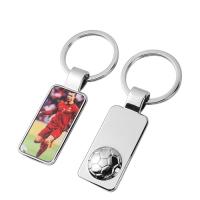 China Customization Football Soccer Keychain Promotional Sublimation Blank Custom Metal Keychain for sale