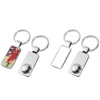 China Customization Football Soccer Keychain Promotional Sublimation Blank Custom Metal Keychain for sale