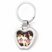 China Sublimation Metal Photo Frame Keychain Keyring Picture Frame for sale