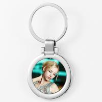 China Sublimation Metal Photo Frame Keychain Keyring Picture Frame for sale
