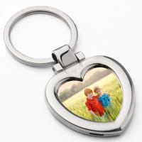 China Sublimation Metal Photo Frame Keychain Keyring Picture Frame for sale