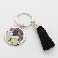 China Sublimation Round Photo Keychain personalized promotional gift for sale