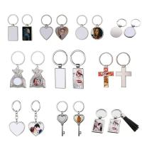 China Sublimation Round Photo Keychain personalized promotional gift for sale