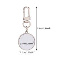 China Promotion Gift Heart Keychains Gold Sublimation Metal Charm Heart Keychains for sale