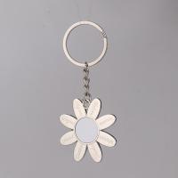 China Family Gift Laser 8 Names Sublimation Photo Sunflower Keychains For Father'S Day And Mother'S Day for sale