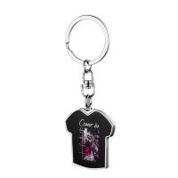 China Custom Metal Bulk Sport Soccer Jersey Keychain Sublimation Blank Metal Keychain for sale