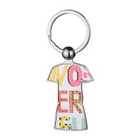 China Custom Metal Bulk Sport Soccer Jersey Keychain Sublimation Blank Metal Keychain for sale