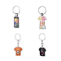 China Custom Metal Bulk Sport Soccer Jersey Keychain Sublimation Blank Metal Keychain for sale