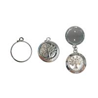 China Sublimation Blank Metal Keychain Custom Print Zinc Alloy Aromatherapy Oil Diffuser Sublimation Keychain Pendant for sale