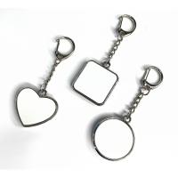 China Sublimation Blank Metal Keychain Custom Print Zinc Alloy Aromatherapy Oil Diffuser Sublimation Keychain Pendant for sale