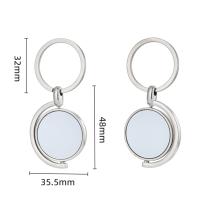China Blank Metal Sublimation Bottle Opener Keychain Diy Key Chains Key Ring Holder for sale