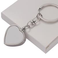 China Cremation Keychain Memorial Ashes Keepsake Sublimation Urn Keychain With Filling Tool for sale