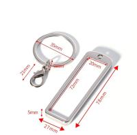 China Zinc Alloy Metal Custom Souvenir Car License Plate Metal Keyring Keychain Sublimation Car License Plate Keychain for sale