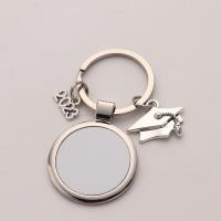 China Grad Souvenir Keyring Key Pendant Personalized Graduation Gifts Sublimation Graduation Keychain for sale
