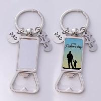 China Promotional Birthday Gift Keychain Round Metal Pendant Keychain Unique Sublimation Blank Photo Keychain for sale
