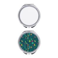 China Custom Pocket Compact Makeup Sublimation Mirror Small Foldable Portable Double Sided Promotional Cosmetic Mirror for sale