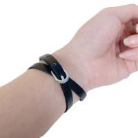 China Sublimation Charm Bracelet Custom Print Photo Leather Aromatherapy Essential Oil Diffuser Cuff Sublimation Blank Bracelet for sale