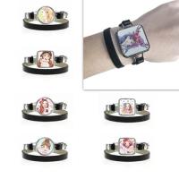 China Sublimation Charm Bracelet Custom Print Photo Leather Aromatherapy Essential Oil Diffuser Cuff Sublimation Blank Bracelet for sale