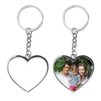 China Personalized Unique Father'S Day Gifts I Love DAD PAPA Blank Metal Sublimation Keychain for sale