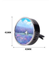 China Mini Portable Metal Car Perfume Clip Car Air Vent Aroma Diffuser Air Freshener Case For Sublimation for sale