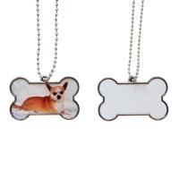 China Sublimation Custom Logo Pet Dog Tags Zinc Alloy Blank Sublimation Double Sided Dog Tag for sale